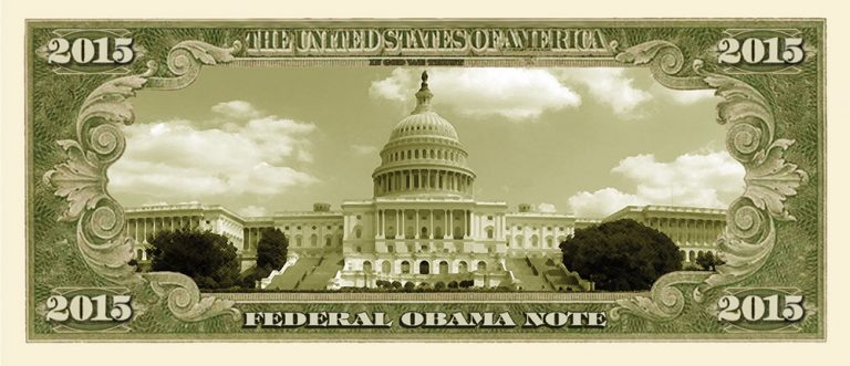 Barack Obama 2015 Commemorative Dollar Bill - American Art Classics