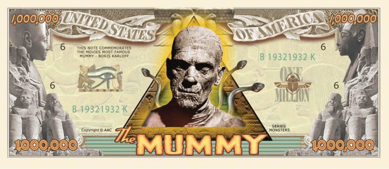 Mummy Million Dollar Bill - American Art Classics