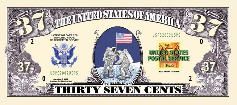 37 CENT STAMP BILL - American Art Classics