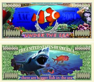 Under The Sea One Million Dollar Bill – American Art Classics