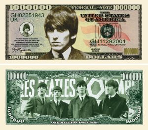 GEORGE HARRISON MILLION DOLLAR BILL – American Art Classics