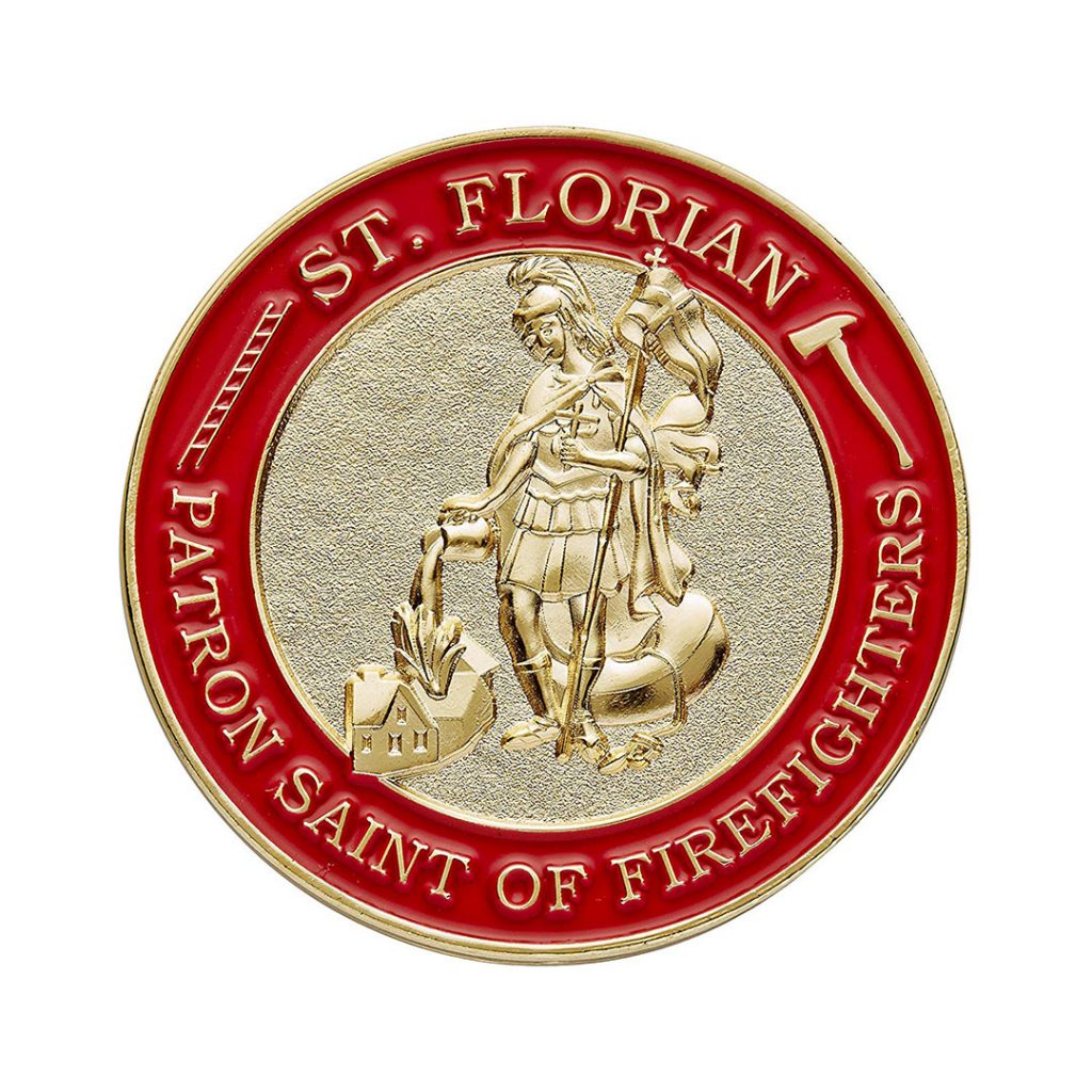 St. Florian Patron Saint of Firefighters Prayer Coin - American Art ...